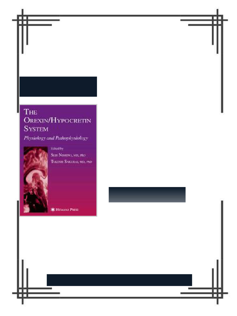 The Orexin Hypocretin System Physiology and Pathophysiology 1st Edition ...