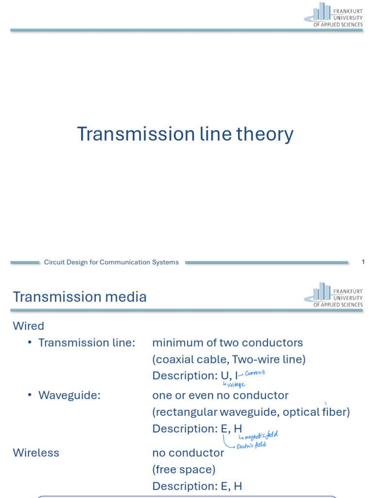 Transmission Line Theory | PDF | Transmission Line | Waveguide
