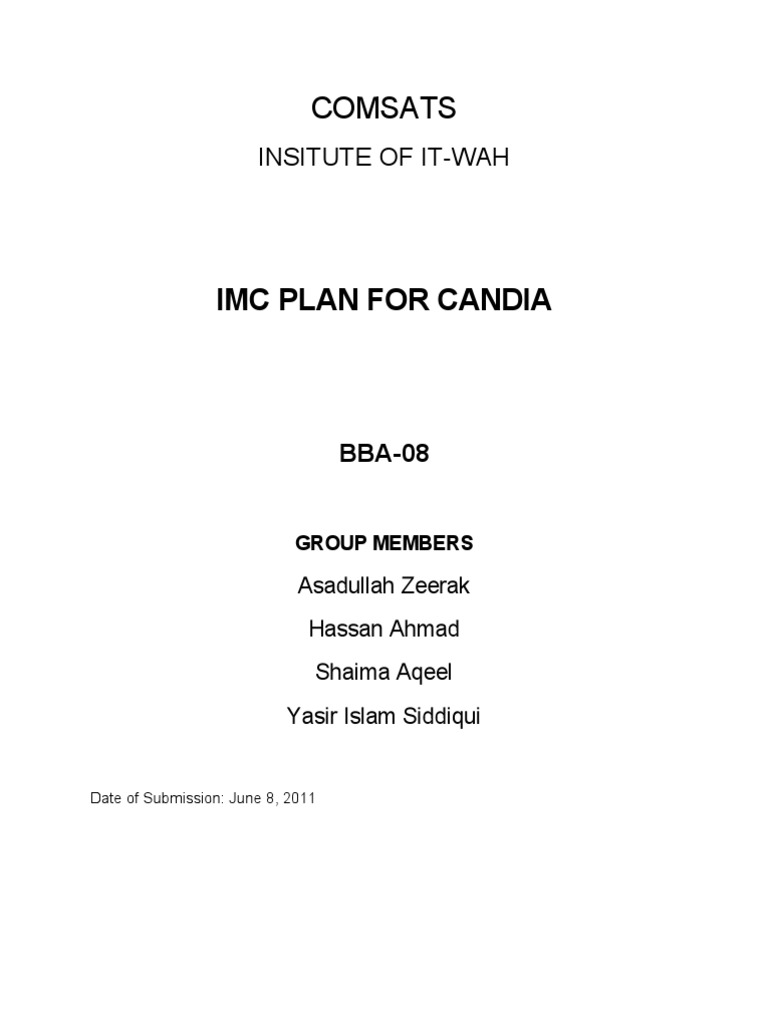 Our IMC Plan | PDF