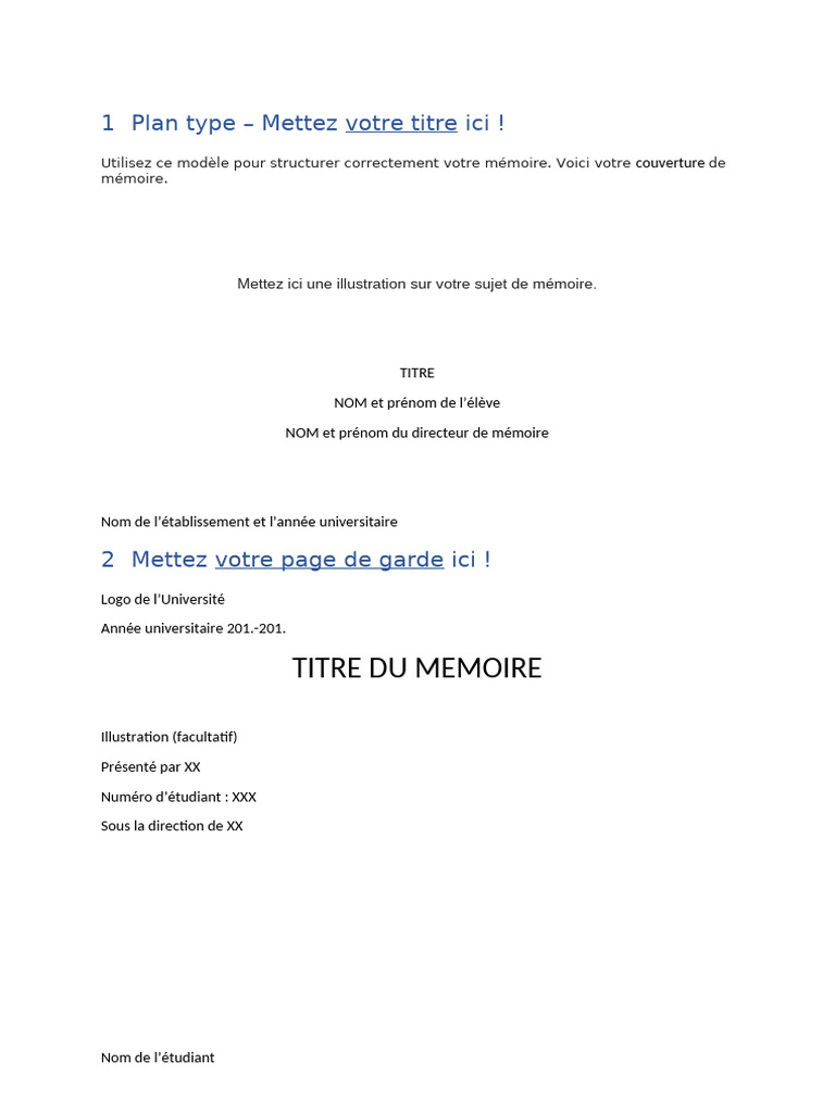 Guide complet pour rédiger un mémoire | PDF | Mémoire