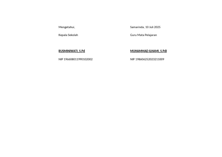 Tempat TTD | PDF