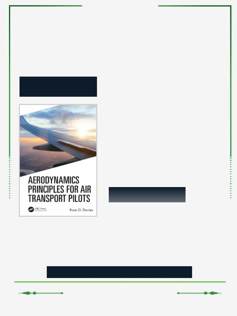 Aerodynamics Principles for Air Transport Pilots 1st Edition Rose G ...