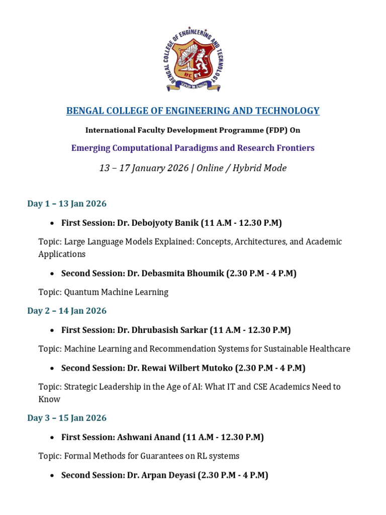 FDP Brochure (1) | PDF