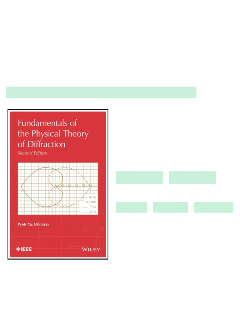 Fundamentals of the Physical Theory of Diffraction 2ed. Edition Pyotr ...