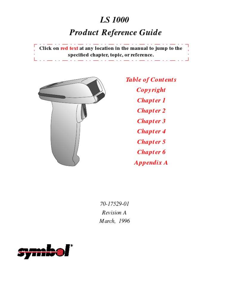 Ls 1004 User Programmer Manual | PDF | Universal Product Code | Barcode