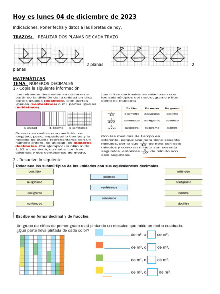 SEMANA DEL 04 AL 08 DE DIC23 | PDF