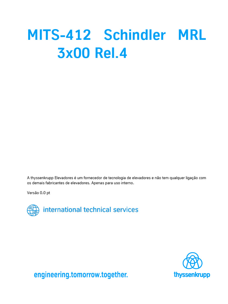 MITS-412 Schindler MRL 3x00 Rel.4B6CD42B3-3E07-43D3-8122-1AD74F09FD63 ...