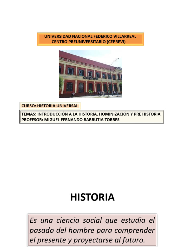 INTRODUCCIÓN A LA HISTORIA. HOMINIZACIÓN Y PRE-HISTORIA | PDF | Homo ...