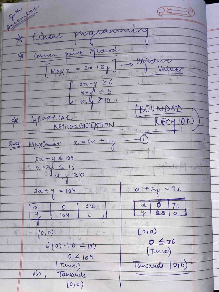Linear Programming (1) | PDF