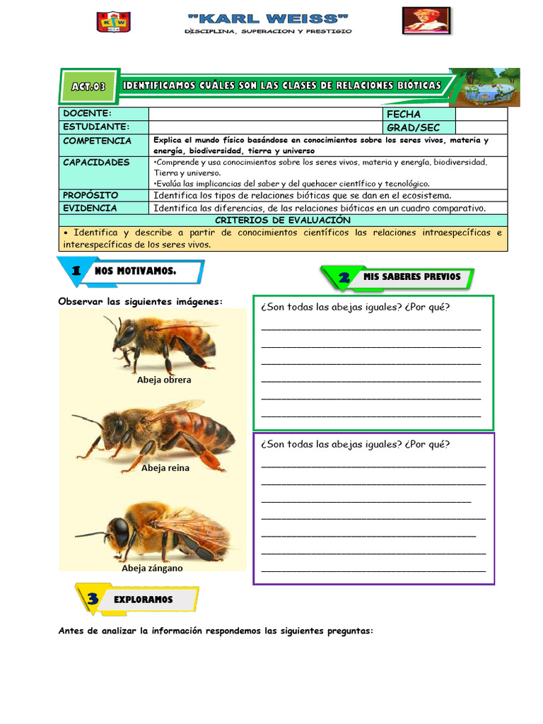 FICHA ACT.3-U8-2025-CT-1°nhrfcfdffgghhhhhy | PDF | Depredación | Biología