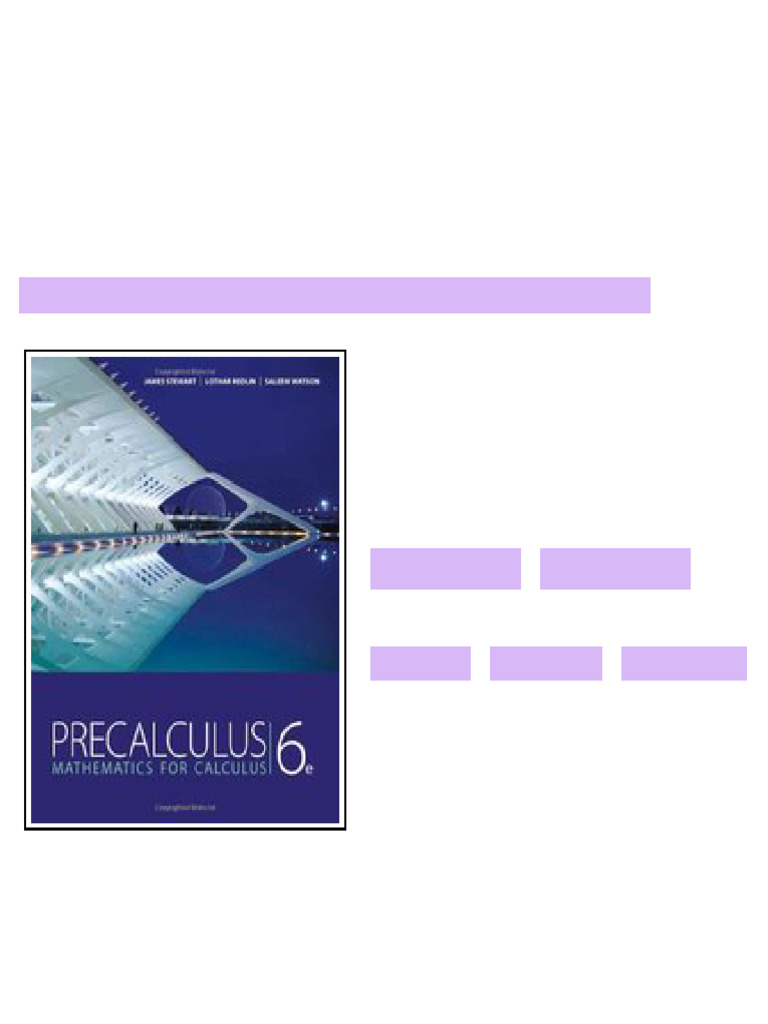 Precalculus Mathematics for Calculus Stewart 6th Edition Test Bank ...