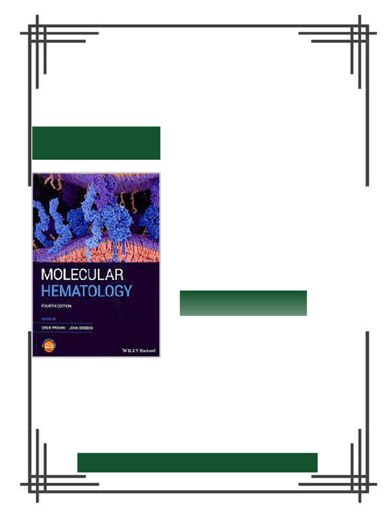 Molecular hematology Fourth Edition Gribben ebook full chapter set 2026 ...