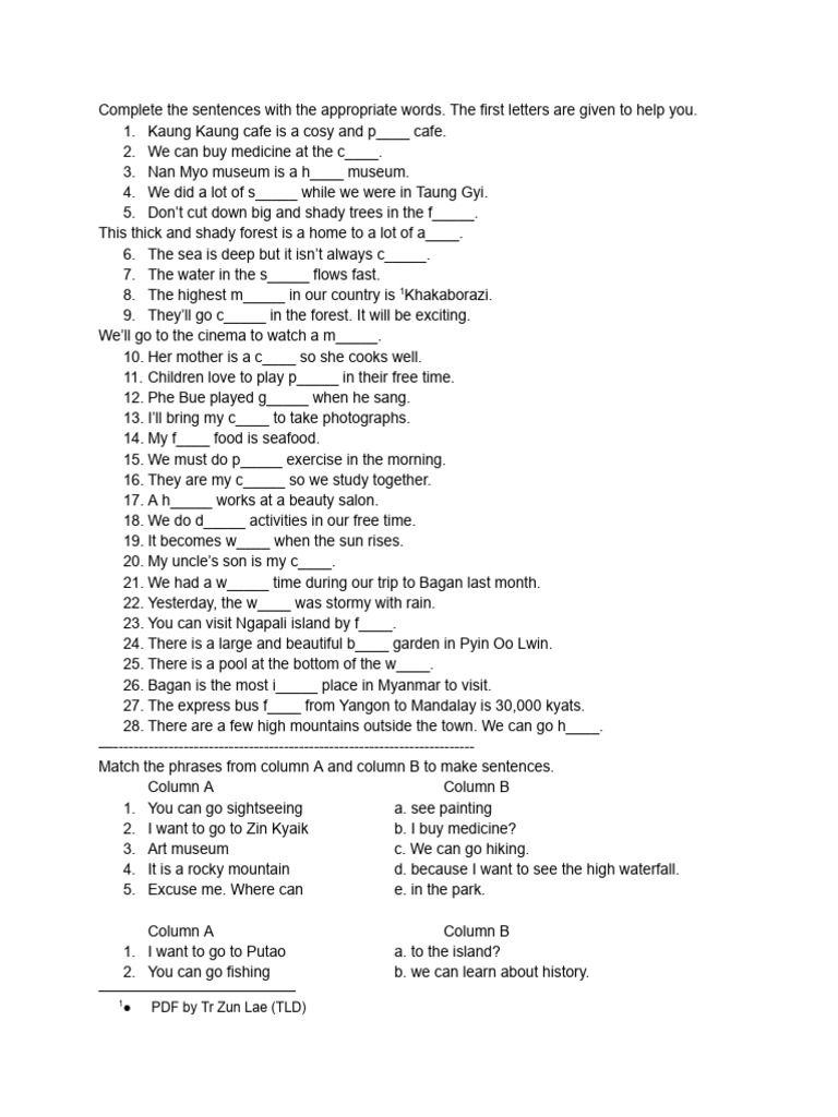 Grade 5 sample test | PDF