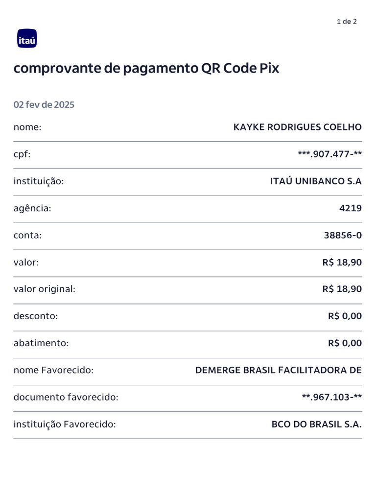 Comprovante Coda Shop | PDF