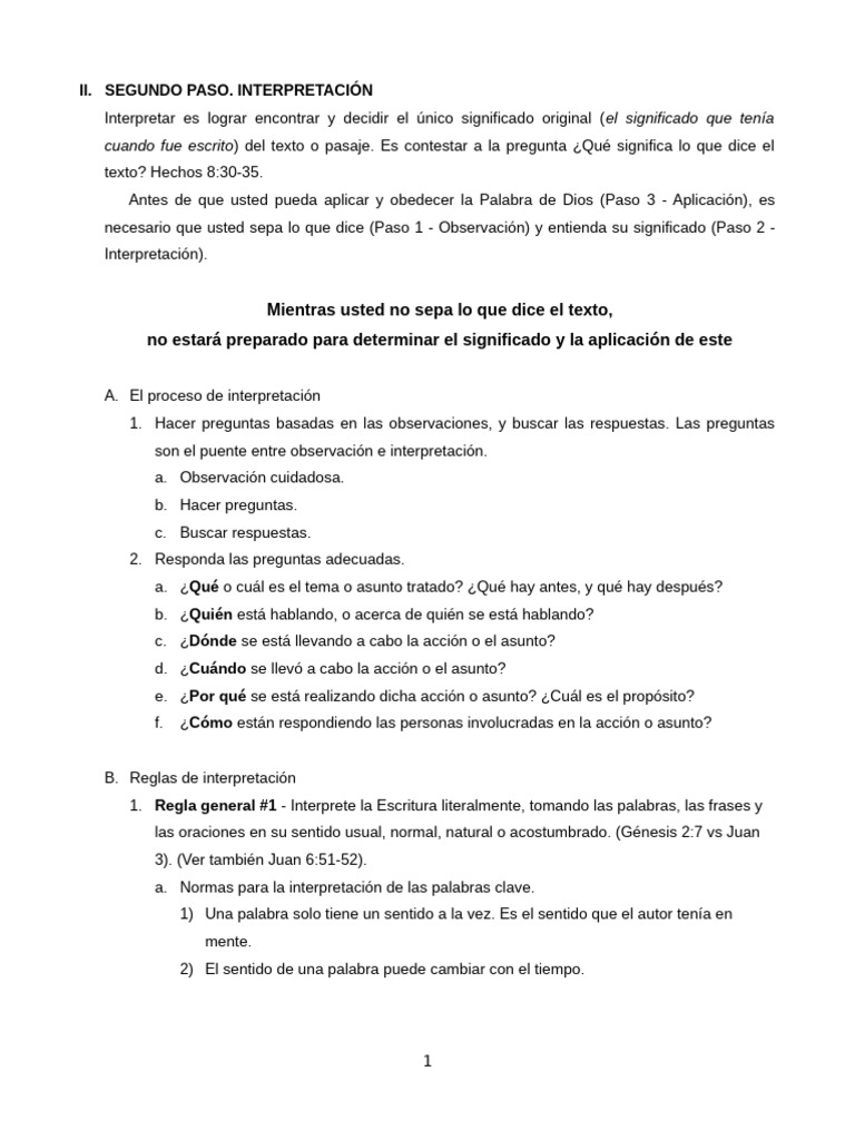 02 - Interpretación - Como estudiar la Biblia | PDF | Biblia | Evangelio de Mateo