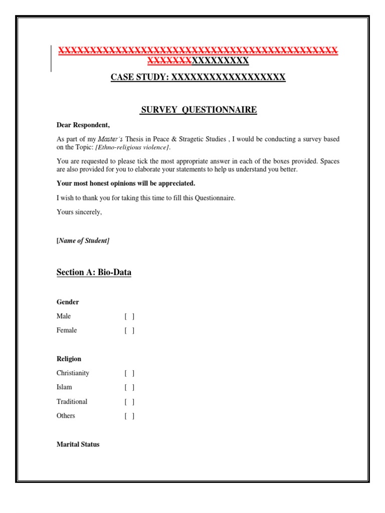 Domestic Abuse Questionnaire | PDF