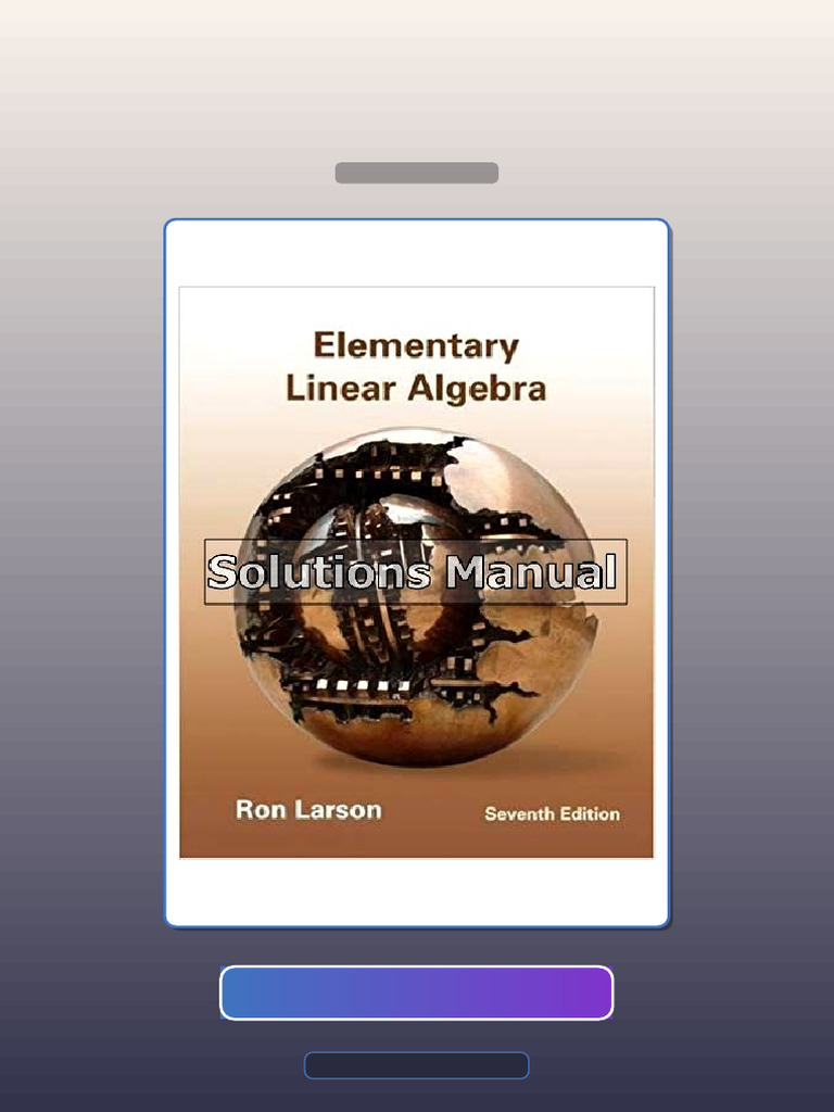 Test Bank for Elementary Linear Algebra 7th Edition Larson | PDF ...