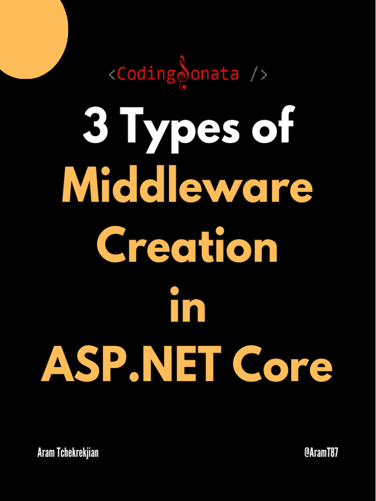 3 Types of Middleware Creation in ASP.net Core-1 | PDF