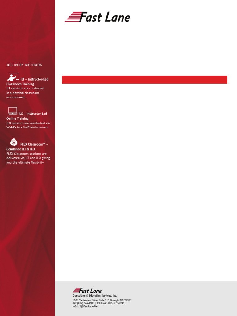 Fast Lane - Fl-tcp | PDF | Learning | Instructional Design