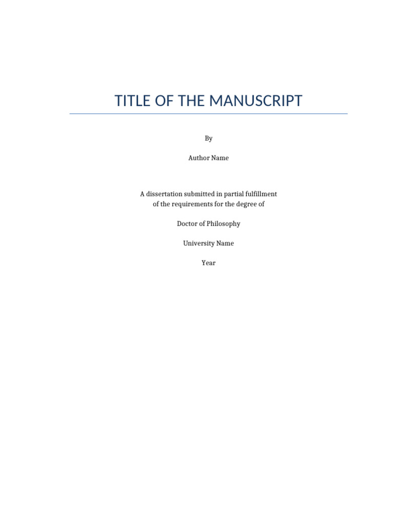 Thesis Dissertation Template hermeneutics 2026 | PDF