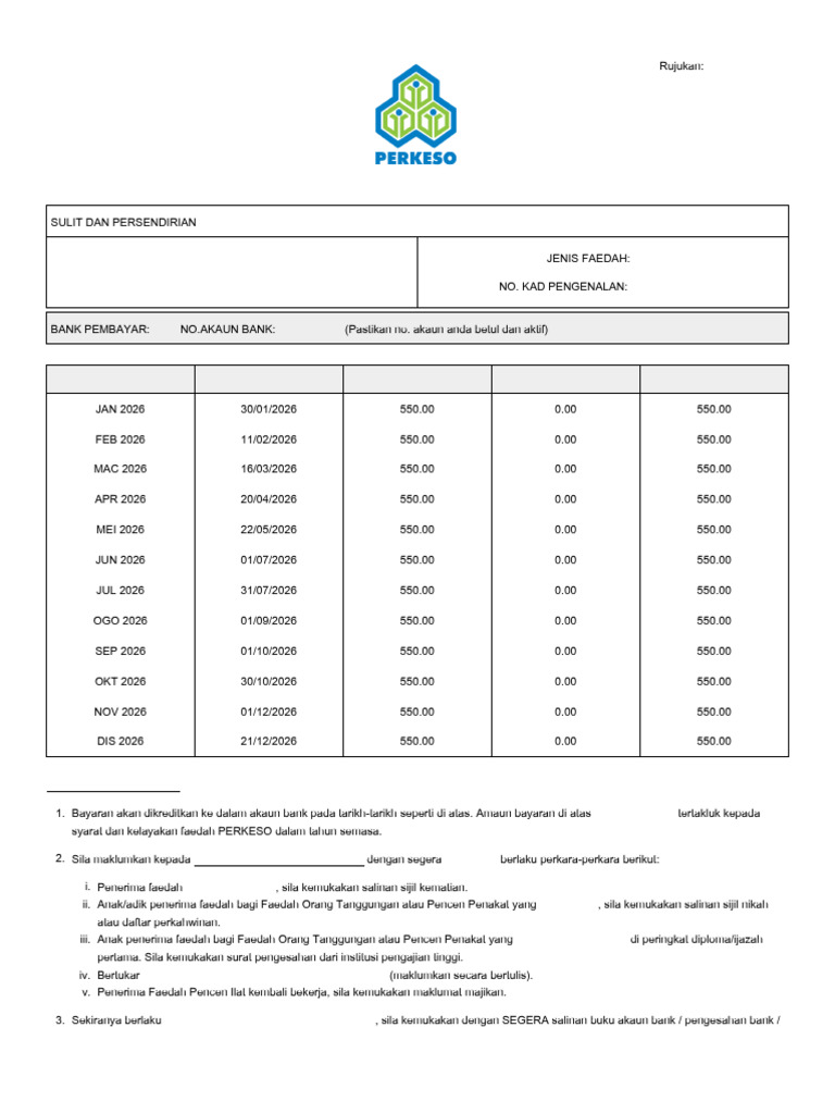 Benefit Statement 2026 Ilat 1 | PDF