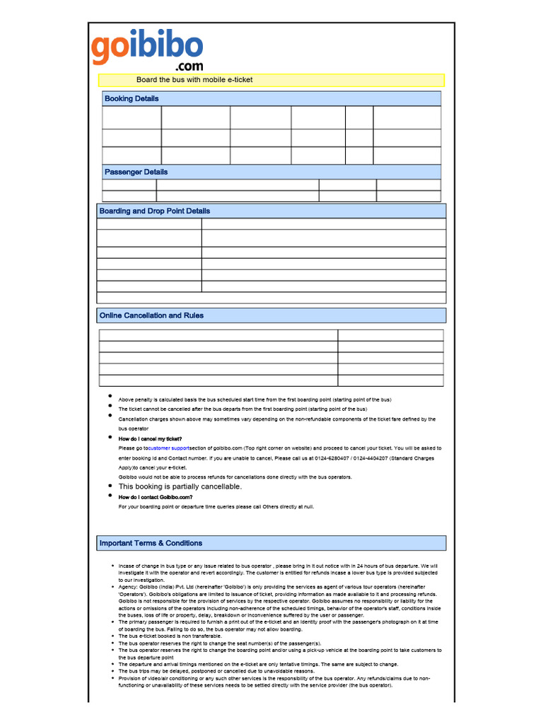 Go Bus and 503 f 61049 Ee Ticket | PDF | Bus | Transport