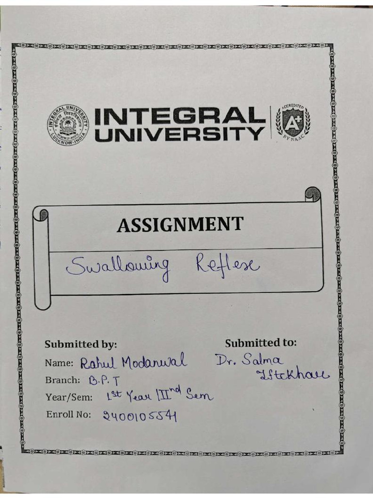 Swallowing Reflex Assignment_11zon | PDF