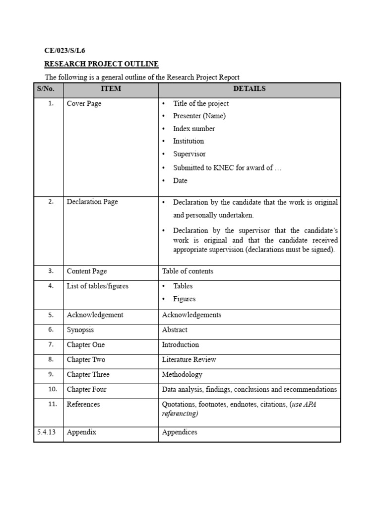 A- Ce-research Project Layout | PDF