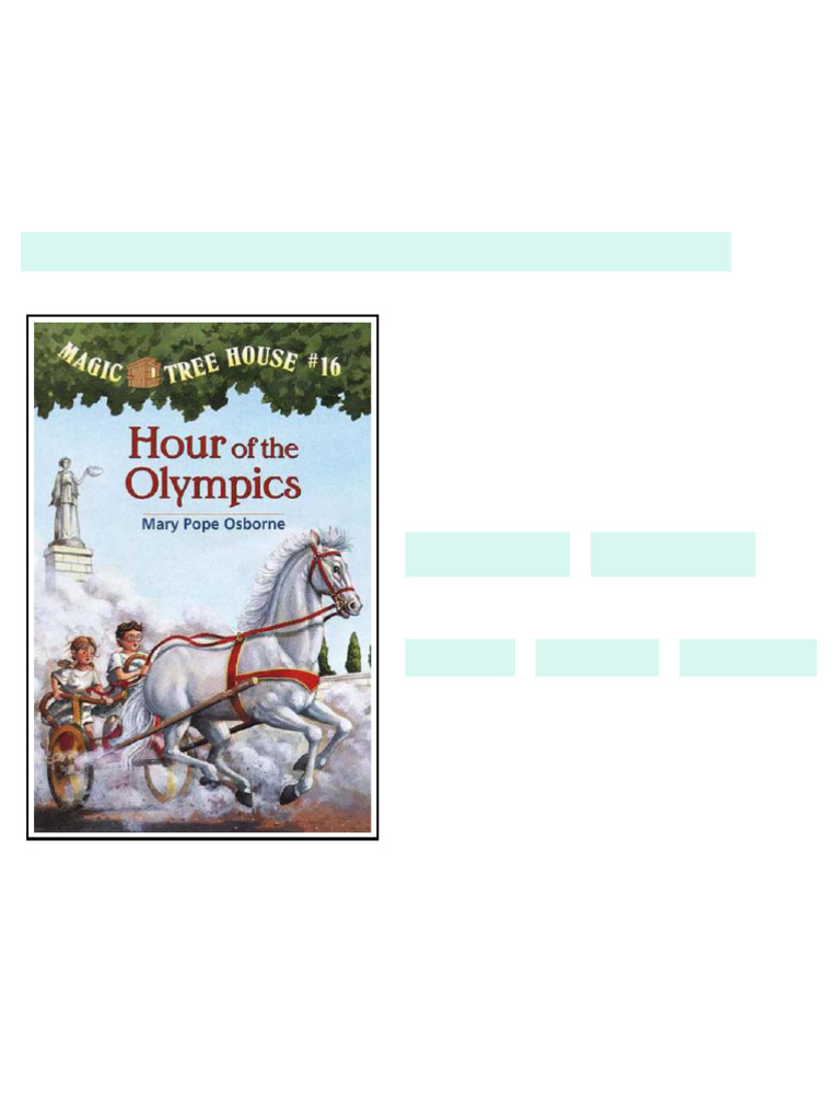 Hour Of The Olympics Mary Pope Osborne ebook multi platform version | PDF