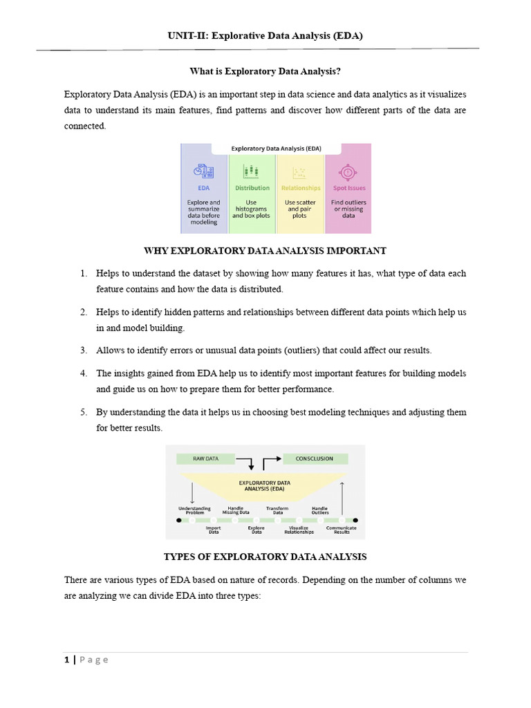 Unit 2 | PDF | Principal Component Analysis | Data Analysis