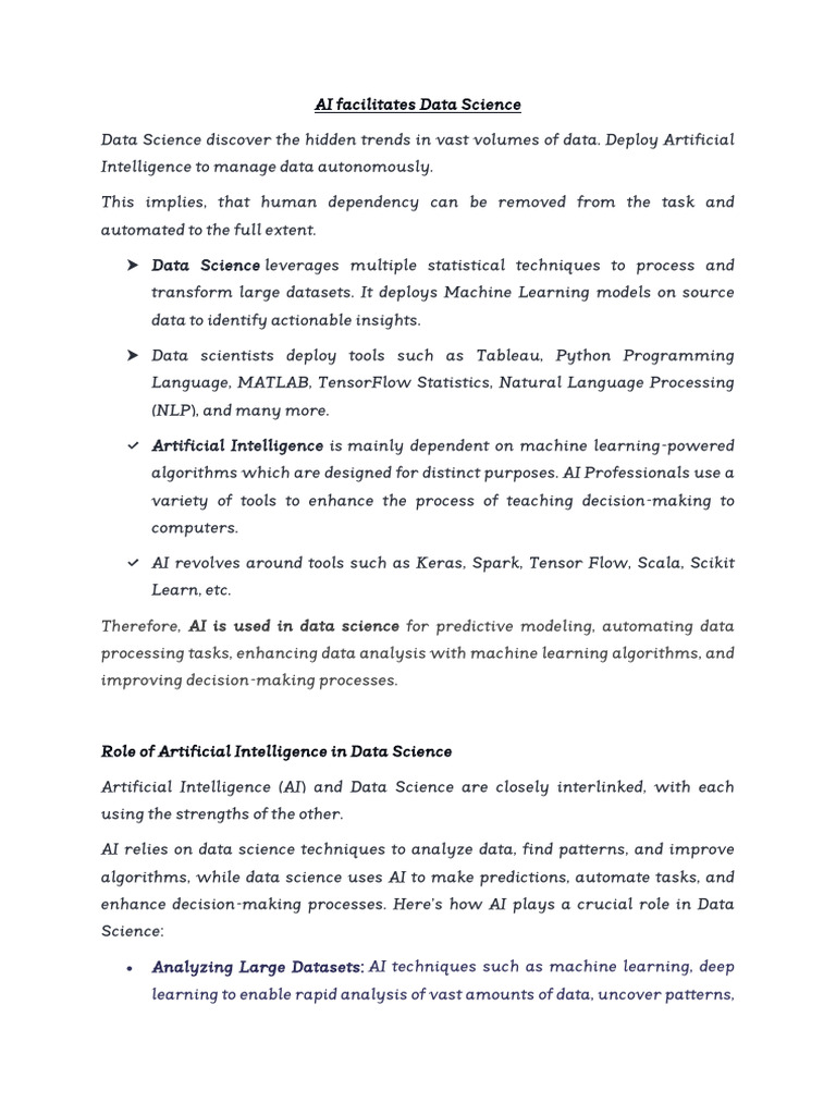 Lecture Notes - Module 1 | PDF | Data Analysis | Artificial Intelligence