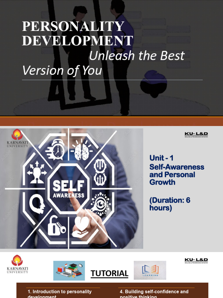 Personality Development: Self-Awareness Guide | PDF | Psychological ...