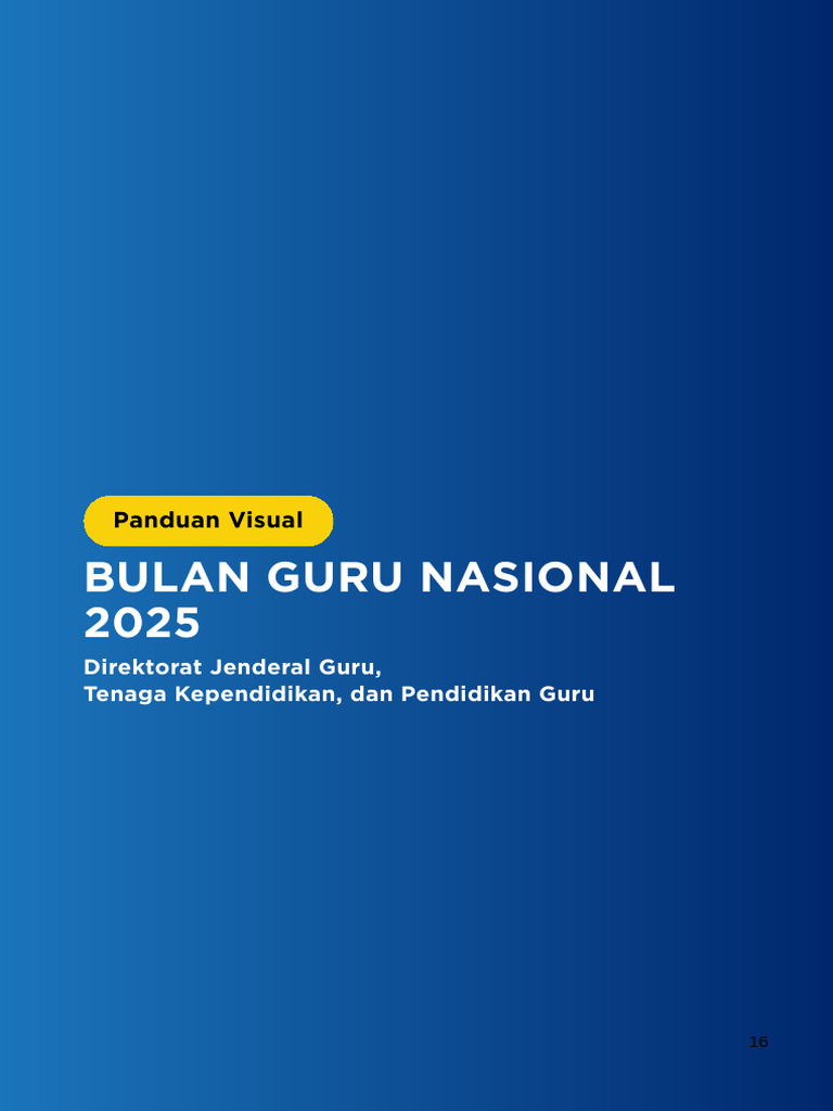 Panduan Logo Hari Guru Nasional 2025 | PDF