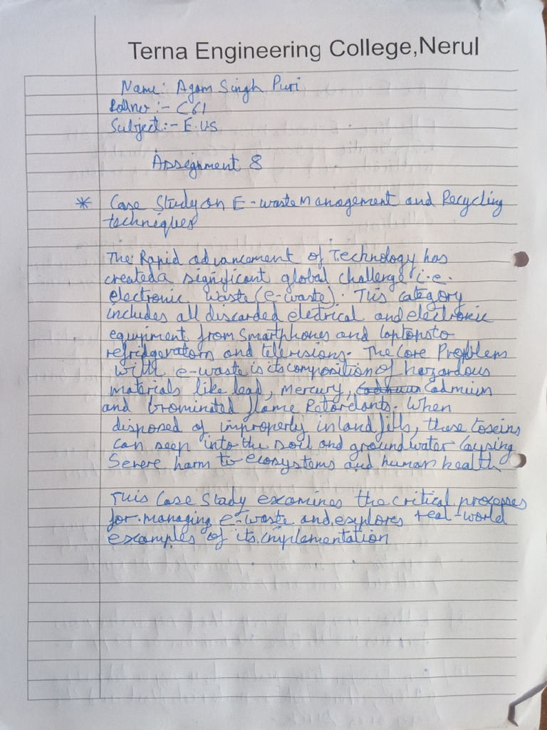 Evs Assignment 8 | PDF