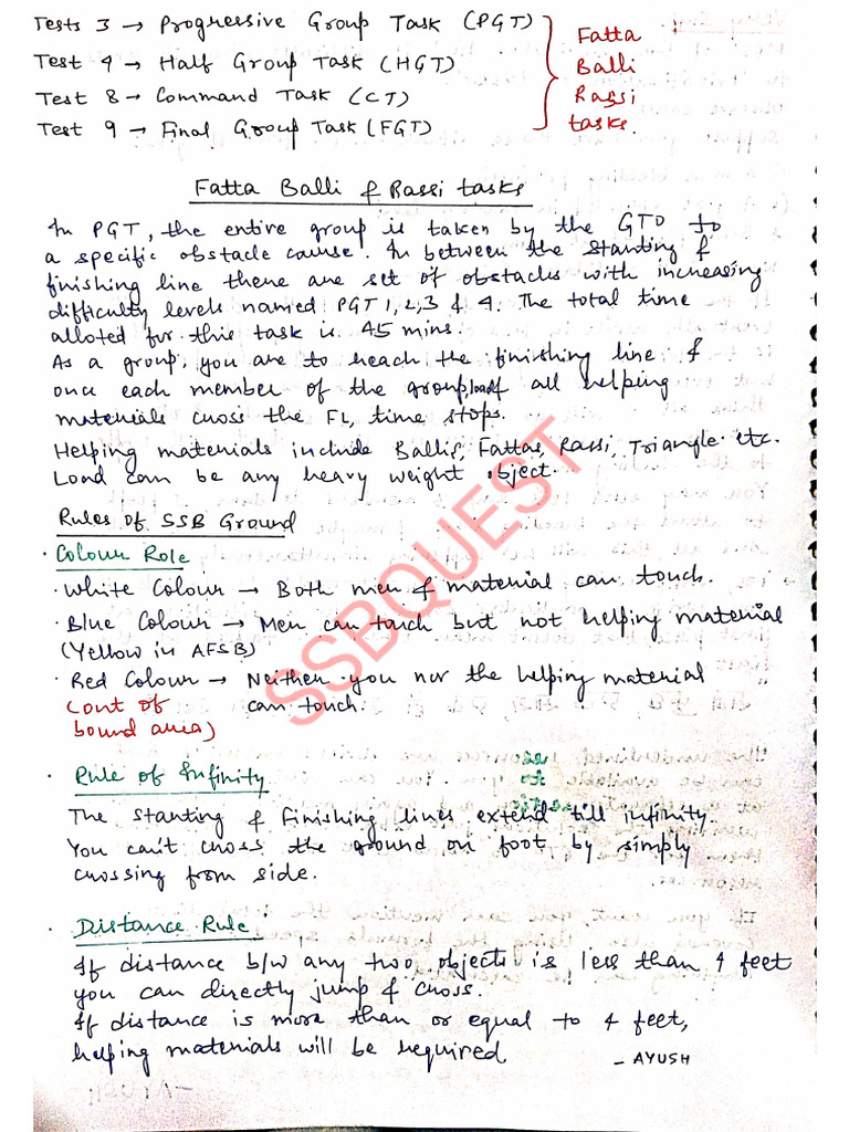 Gto Fatta Balli Tasks | PDF