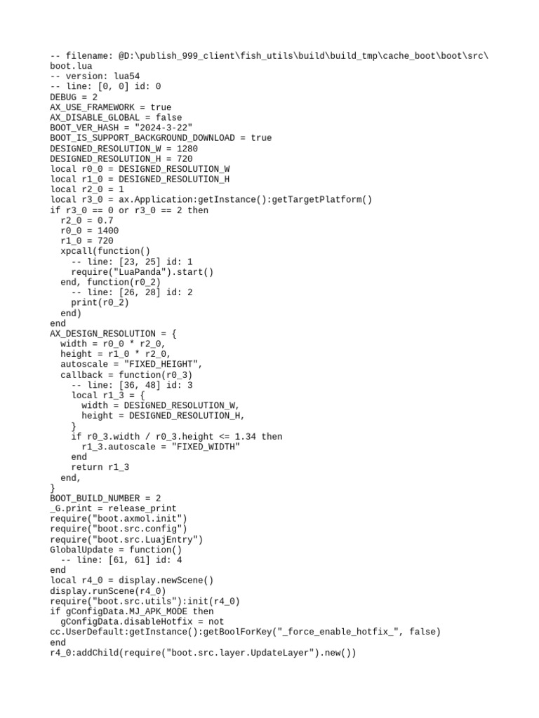 Lua Boot Configuration Script | PDF