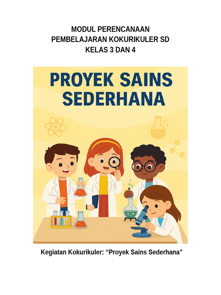 Proyek Sains Sederhana untuk SD Kelas 3-4 | PDF