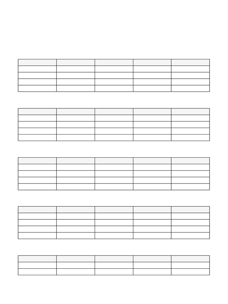 All Categories Study Sheet | PDF