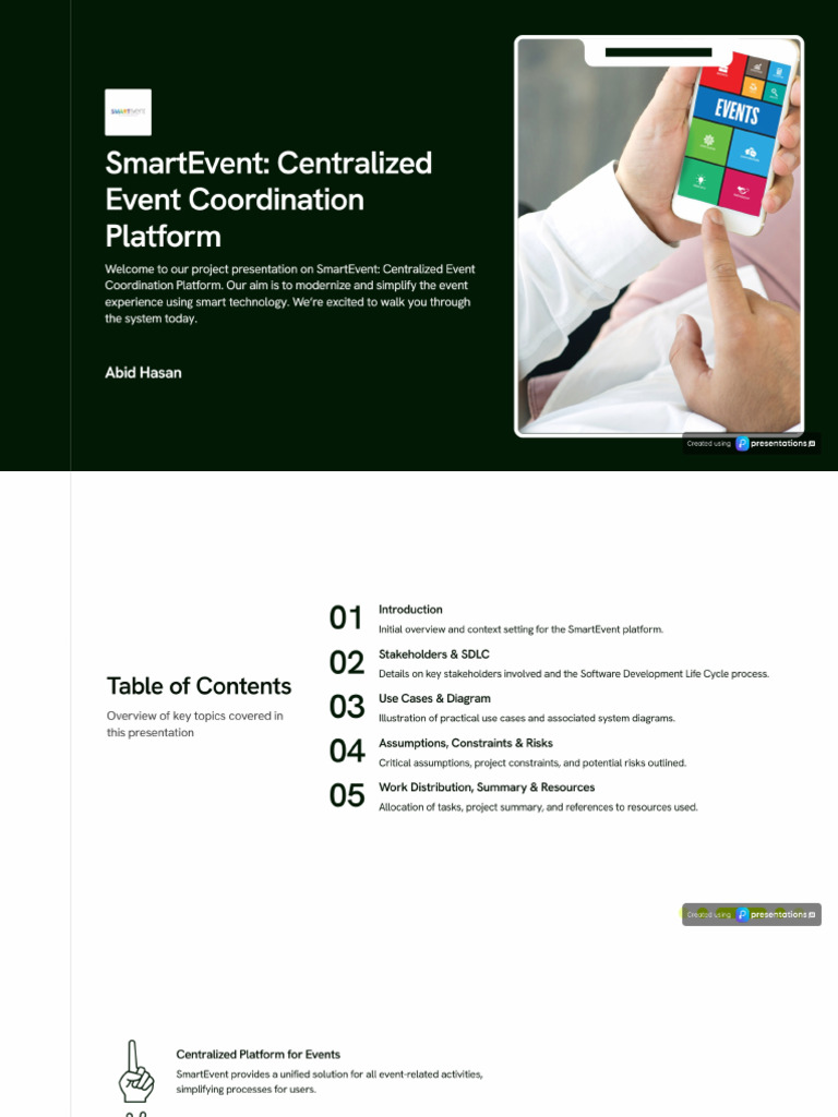 SmartEvent_ Centralized Event Coordination Platform | PDF