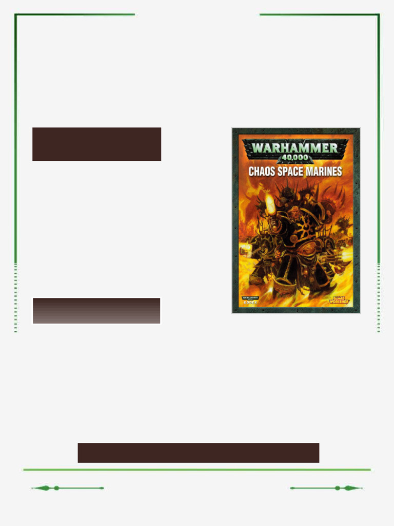 Warhammer 40000 Codex Chaos Space Marines 4th Edition Gav Thorpe ebook ...