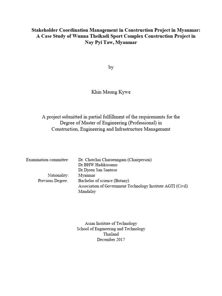 Final Stakeholder Coordination Management | PDF | Project Management ...