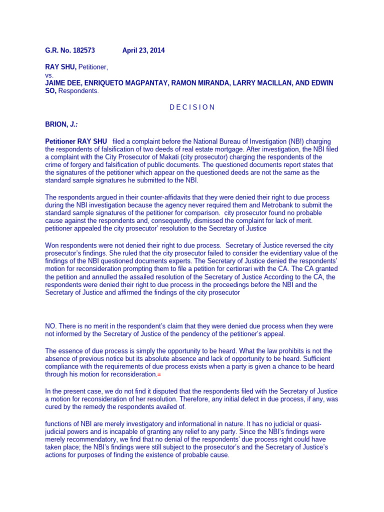shue vs dee | PDF | Complaint | Supreme Court Case Law