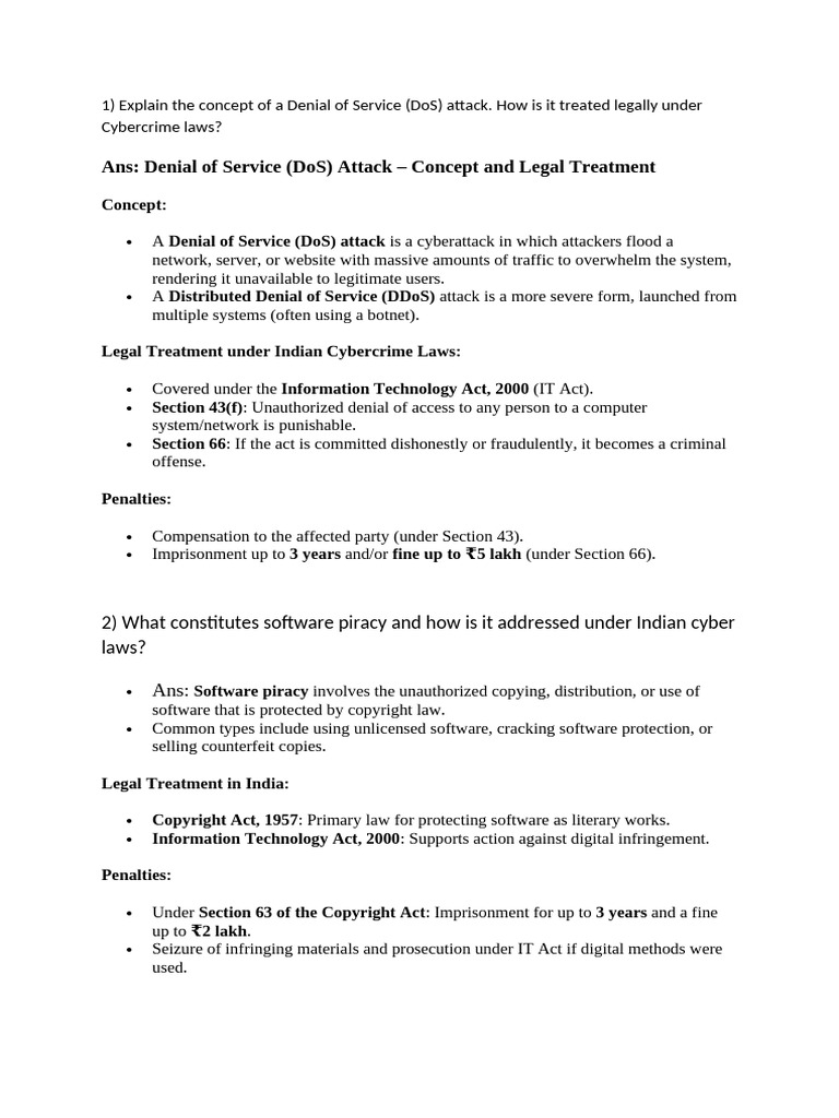 Cyber security | PDF | Denial Of Service Attack | Copyright Infringement