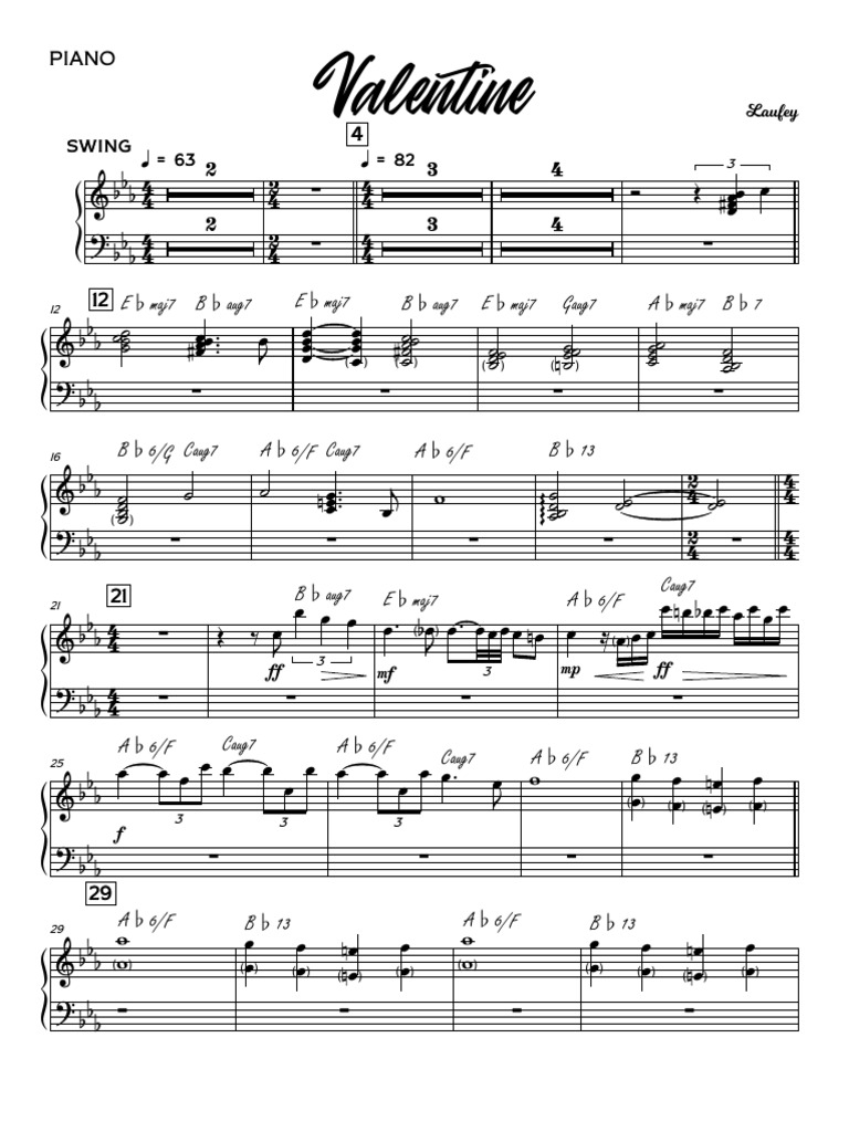 Valentine Piano | PDF