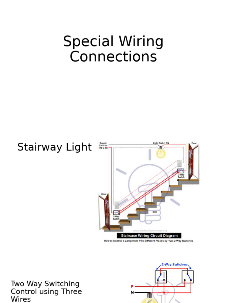 Special Wiring Connections | PDF | Electrical Wiring | Switch