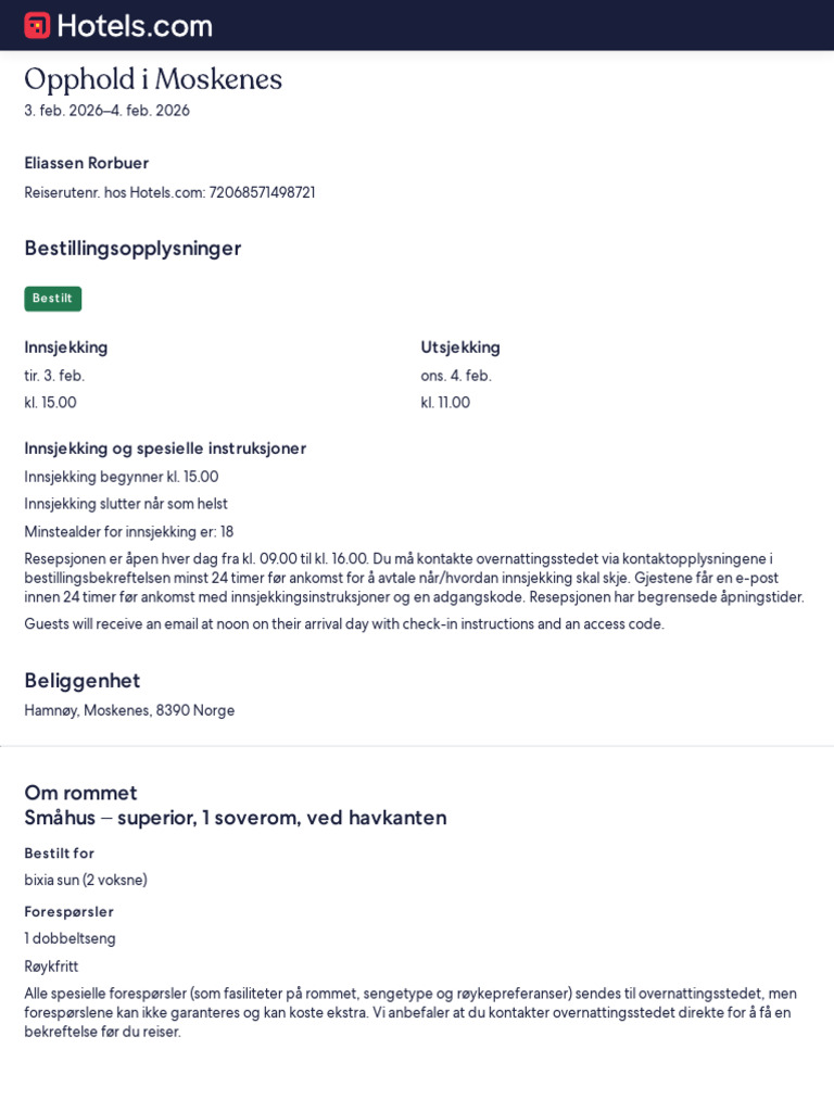 Trip Itinerary | PDF