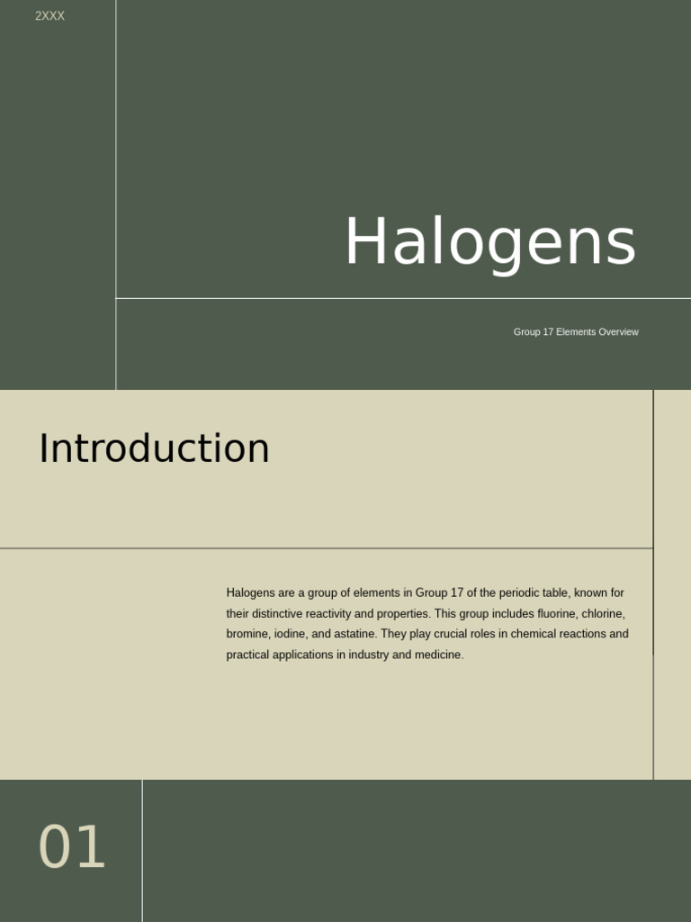 Overview of Halogens and Their Properties | PDF | Chemical Compounds ...