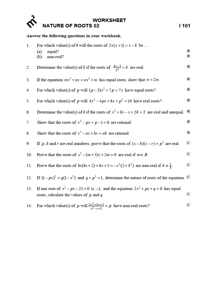 I101 W Nature of Roots 2 | PDF