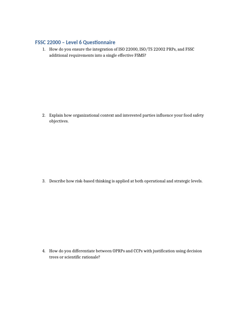 FSSC- 22000 V-6.0 | PDF