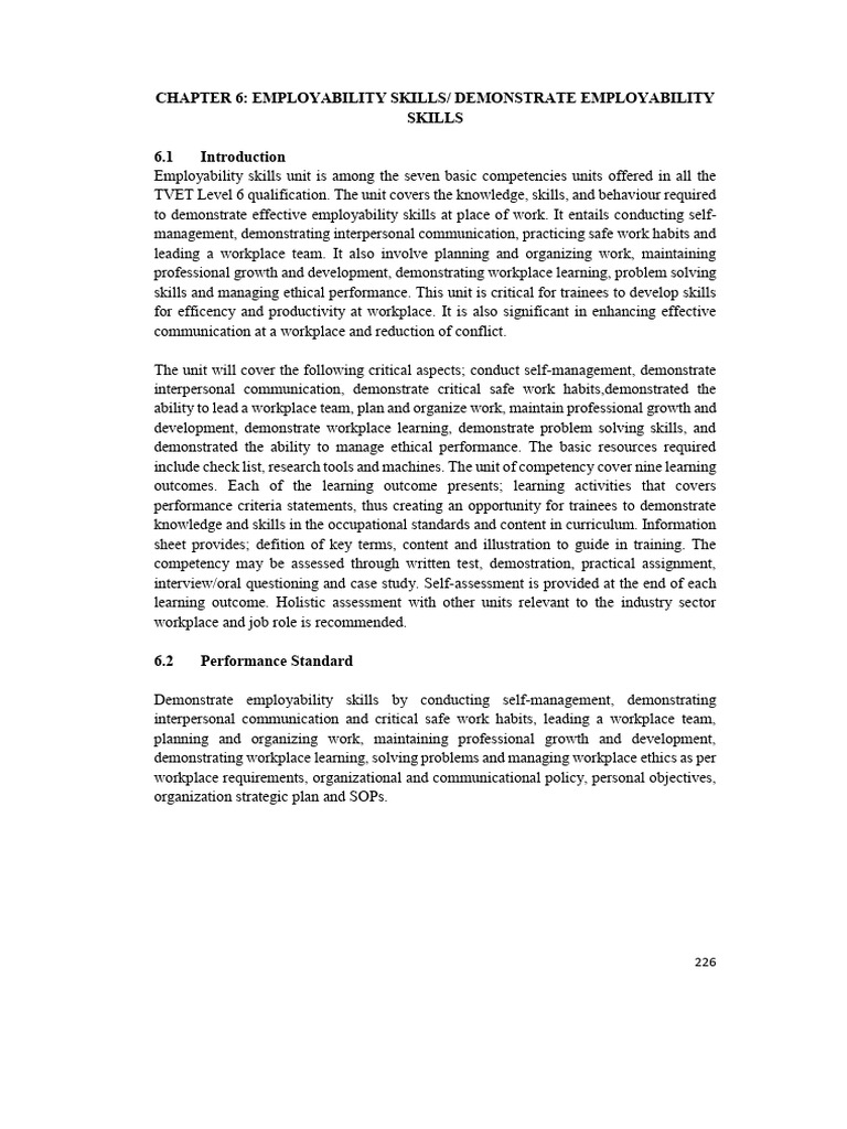 Employability Skills | PDF | Communication | Goal